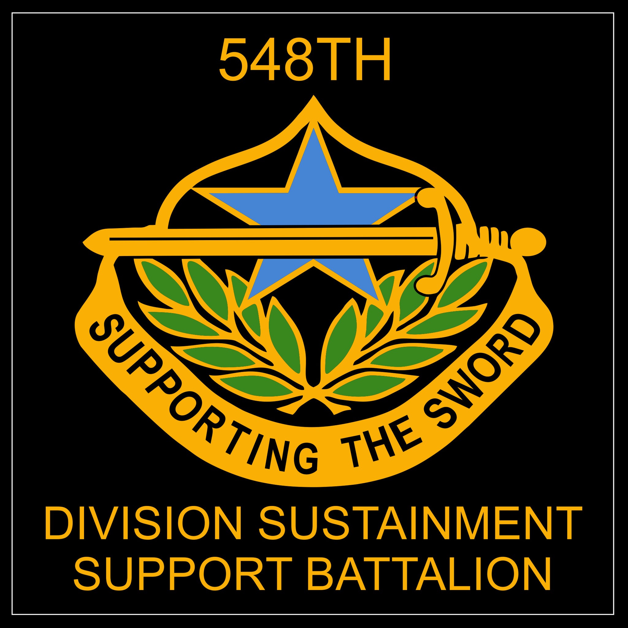 548th DIVISION SUSTAINMENT SUPPORT BATTALION INLAY - The Personalized ...