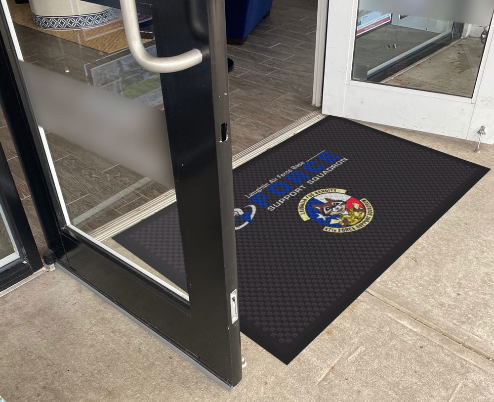 LAUGHLIN FSS BANDIT & AIR FORCE LOGO - The Personalized Doormats Company