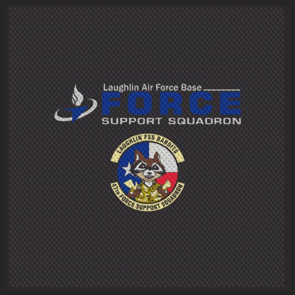 LAUGHLIN FSS BANDIT & AIR FORCE LOGO - The Personalized Doormats Company