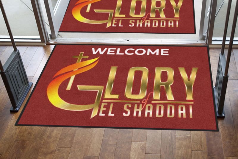 Glory El Shaddai Church Center Welcome - The Personalized Doormats Company