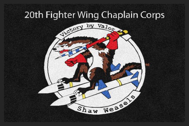 20th Fighter Wing Chaplain Corps Weasel - The Personalized Doormats Company