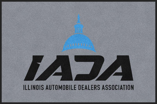 IADA New Logo Rug: 4 X 6 - Rubber Backed Carpeted HD