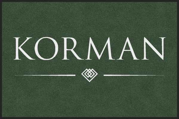 Korman New Logo: 4 X 6 - Rubber Backed Carpeted HD - The Personalized ...