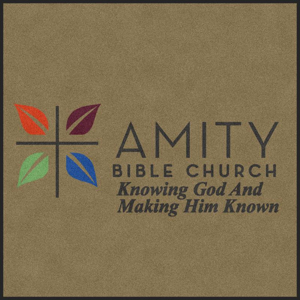 Amity Bible Church Tagline 6X6: 6 X 6 - Rubber Backed Carpeted HD - The ...