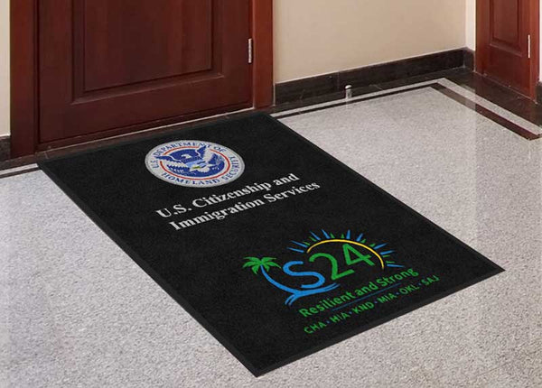 USCIS S24: 3 X 4 - Rubber Backed Carpeted - The Personalized Doormats ...