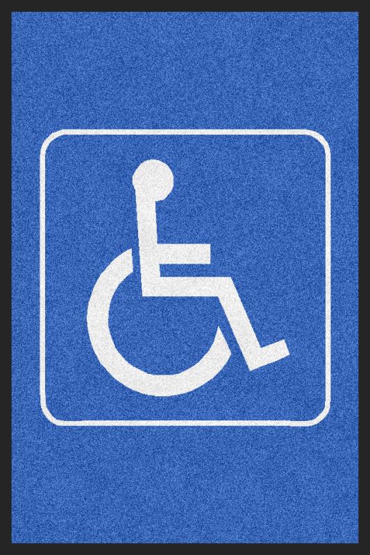 Handicap: 2 X 3 - Rubber Backed Carpeted HD - The Personalized Doormats ...